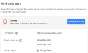 Troubleshooting Google Drive in Canvas – canvas support