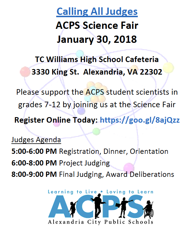 Judges and Volunteers Needed for Upcoming Science Fairs – ACPS Express